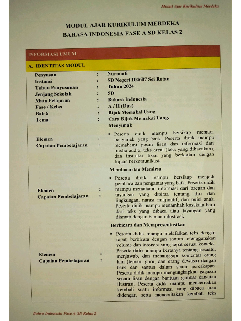 Modul Kls 2 | PDF