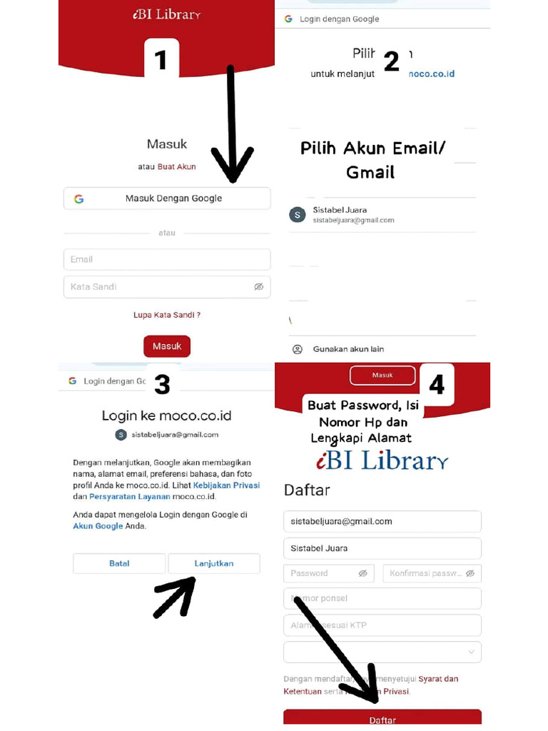 Tutorial Join IBI Library Bank Indonesia Cirebon | PDF