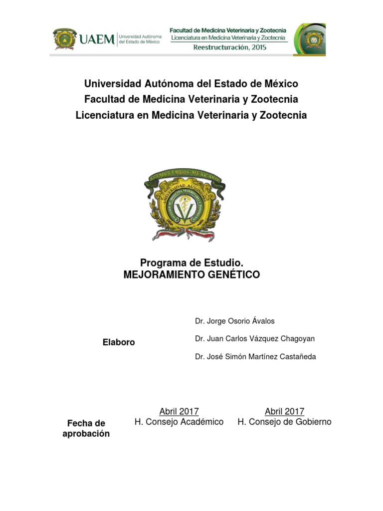 Programa de Mejoramiento Genético Animal | PDF | Genética molecular | Gene