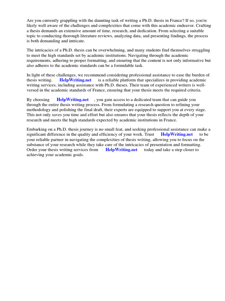 PHD Thesis Database France | PDF | Thesis | Doctor Of Philosophy