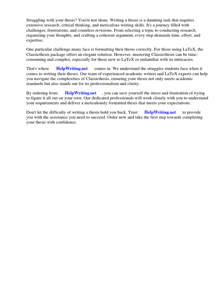 Classicthesis Latex Manual | PDF | Te X | Computing