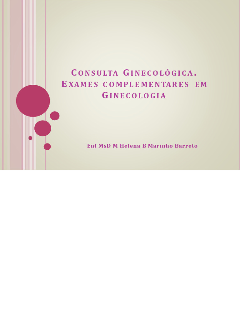 Ceti Aula 5 - Consulta Ginecológica | PDF | Vagina | Câncer cervical