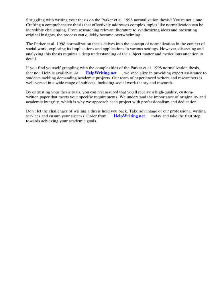 parker-et-al-1998-normalisation-thesis-pdf-leadership-analysis