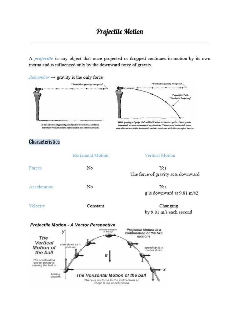 Physics types of motion | PDF | Velocity | Speed