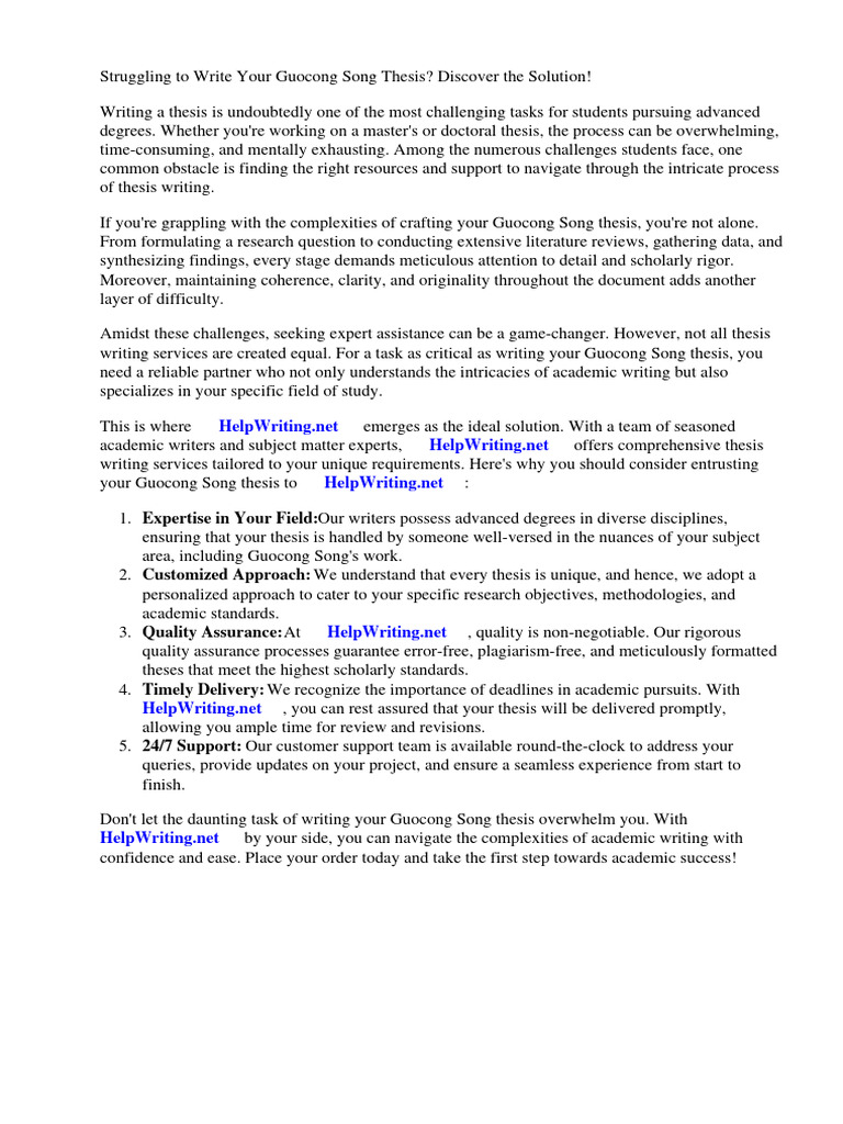 Guocong Song Thesis | PDF | Thesis | Logic