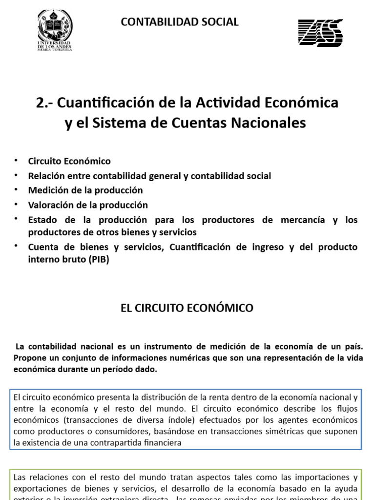 Parte 2 Contabilidad Social | PDF | Contabilidad | Producto Interno Bruto