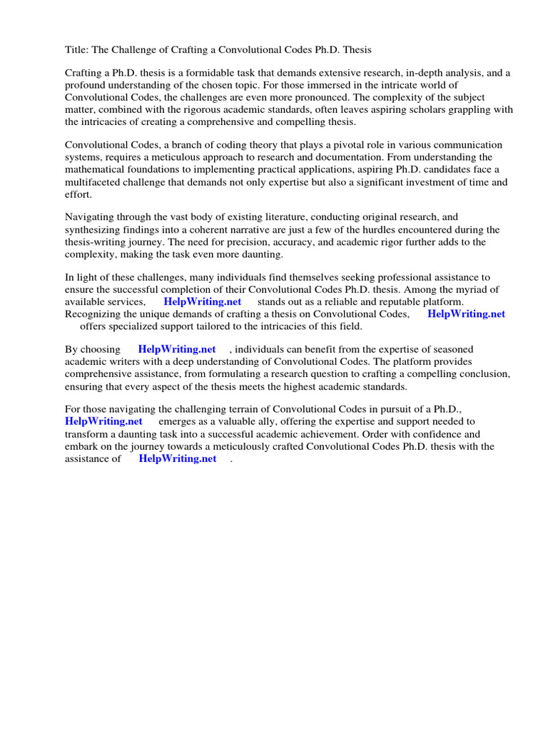 Convolutional Codes PHD Thesis | PDF | Low Density Parity Check Code | Code