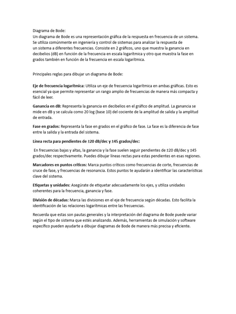 Diagramas de Bode | PDF | Métodos y materiales de enseñanza | Informática