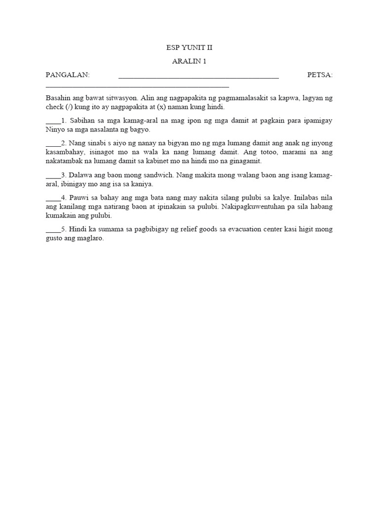 WORKSHEETS | PDF