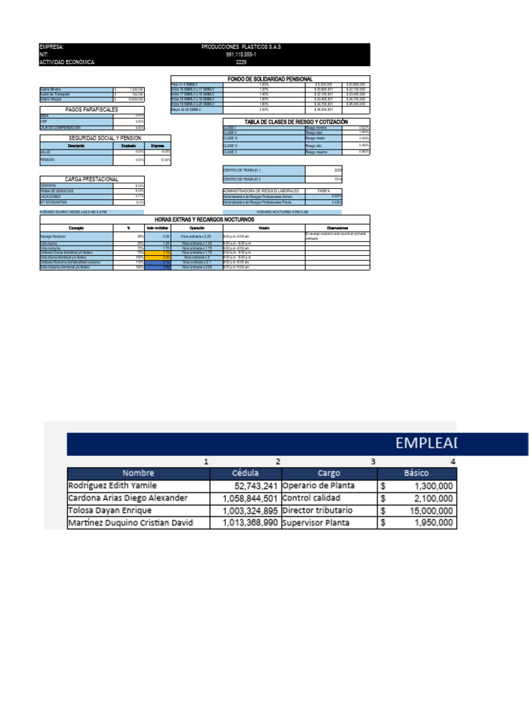 Formato Ejercicio Clase Electiva Complementaria 1 t12024 | PDF | Salario | Desempleo