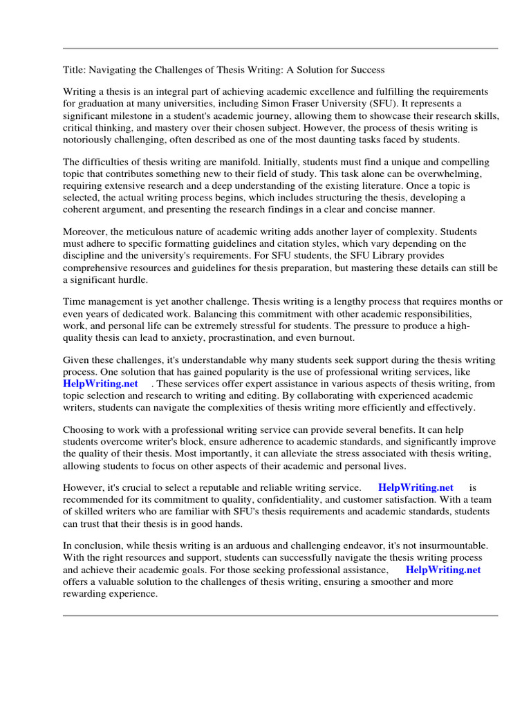 Sfu Thesis Library | PDF | Libraries | Thesis