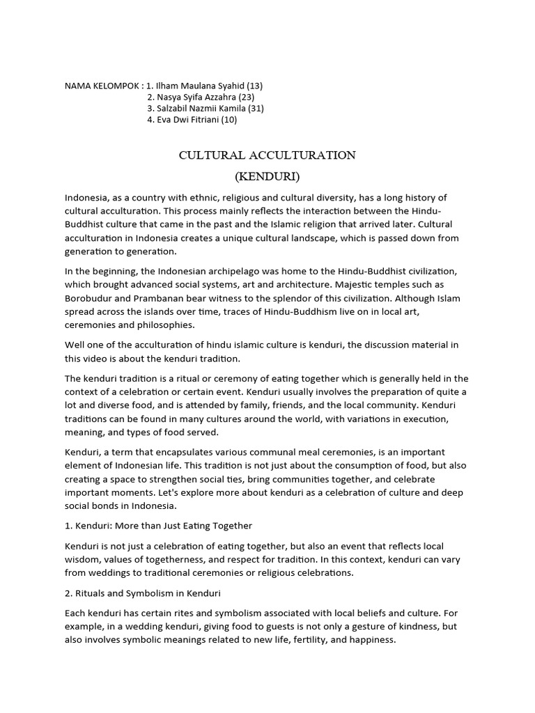 Naskah in English | PDF | Indonesia | Rituals