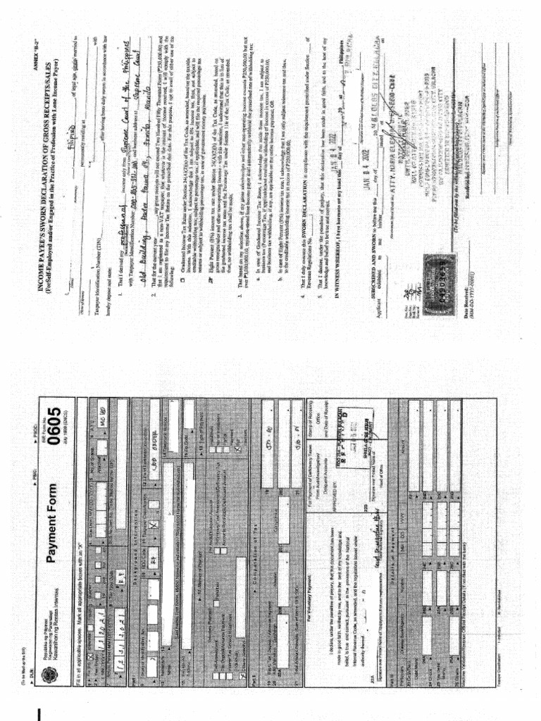 D. Sample BIR Forms | PDF