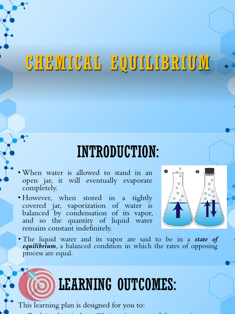 Chemical Equilibrium | PDF | Chemical Equilibrium | Chemical Reactions