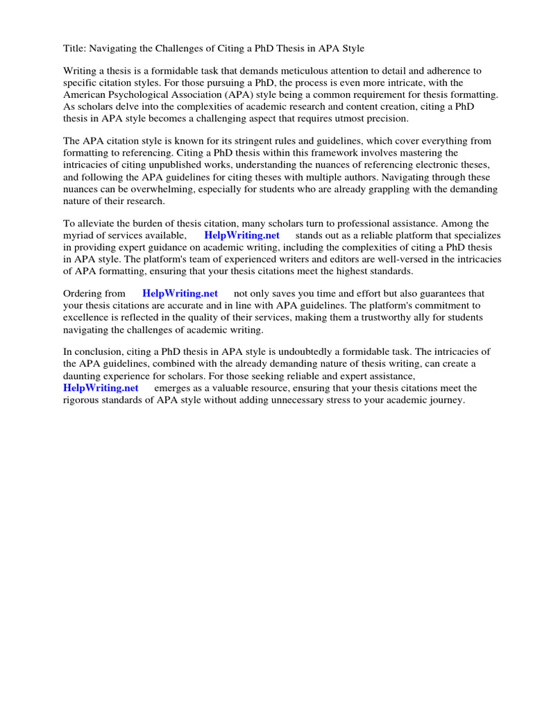 Citing Phd Thesis Apa Pdf Thesis Citation
