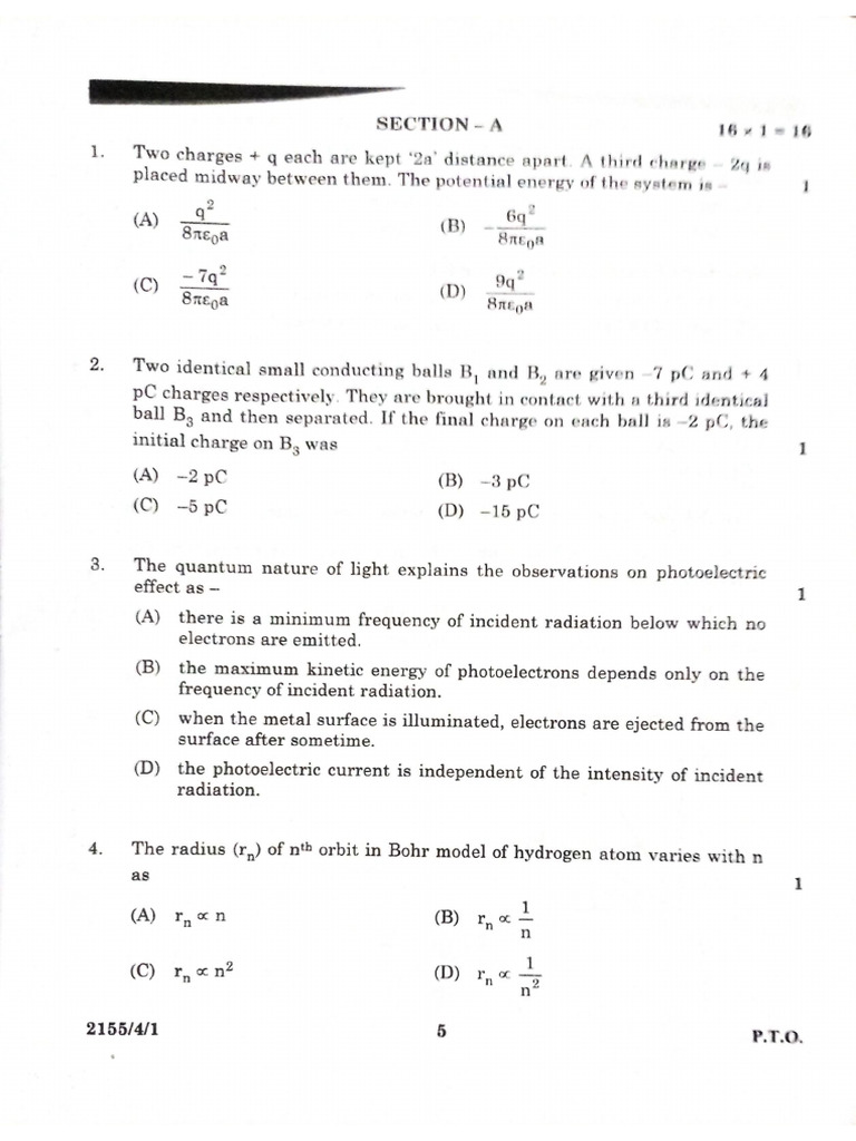 Physics Set 1 Question Paper | PDF