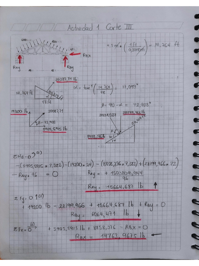 Retroalimentación Actividad 1 Corte III. Estática | PDF