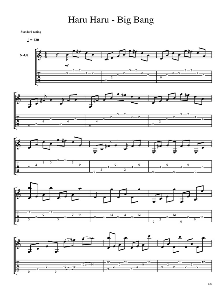 Haru Haru - Big Bang | PDF