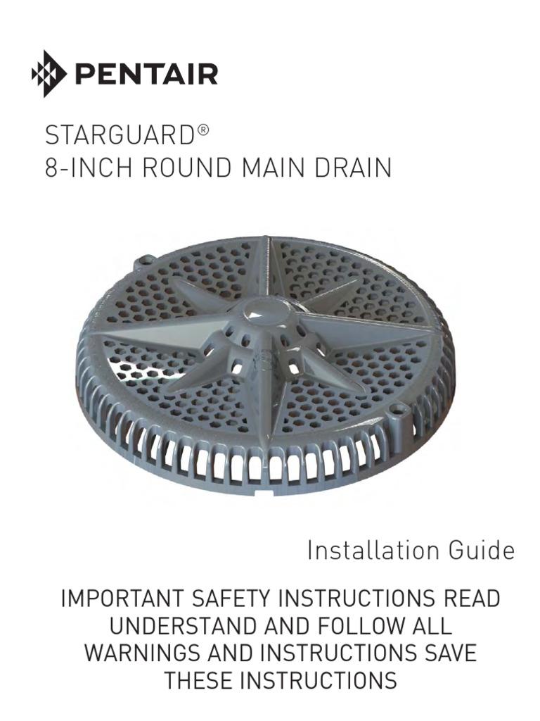 Starguard 8 Inch Main Drain Installation Guide English | PDF ...