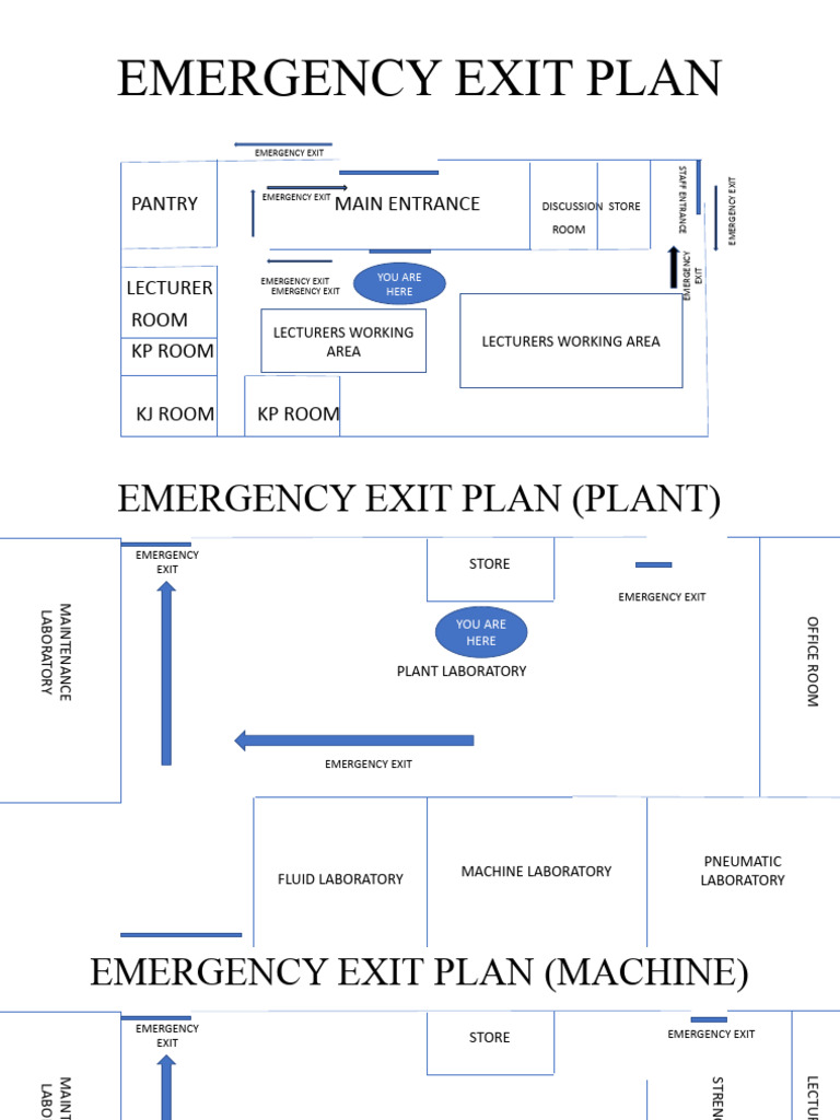 Emergency Exit Plan | PDF | Mechanical Engineering