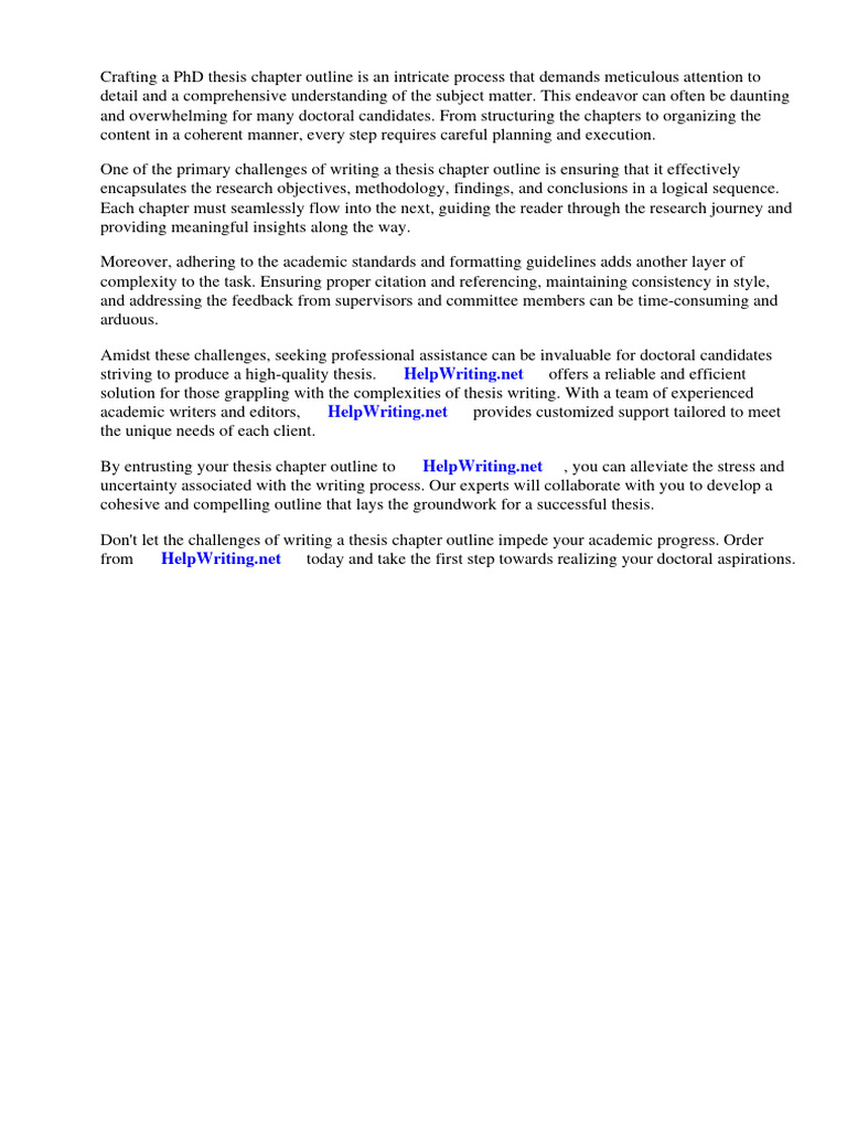 PHD Thesis Chapter Outline | PDF | Thesis | Artificial Intelligence PHD Thesis Chapter Outline | PDF | Thesis | Artificial Intelligence
