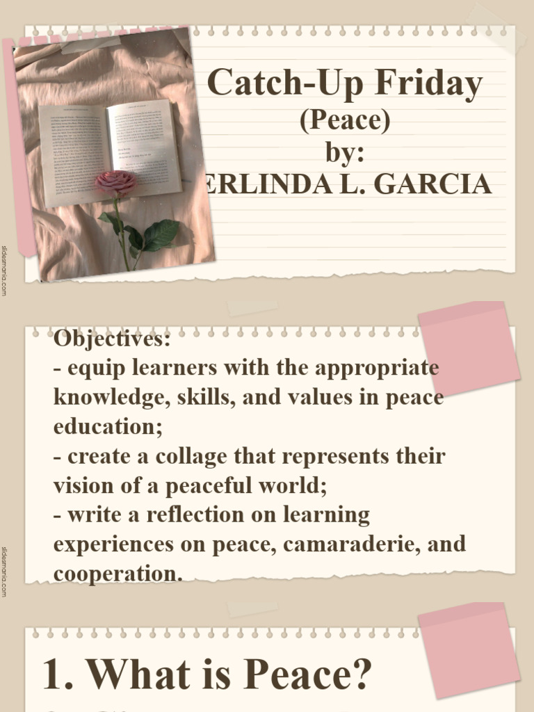 1. Catch-Up Friday (Peace) | PDF