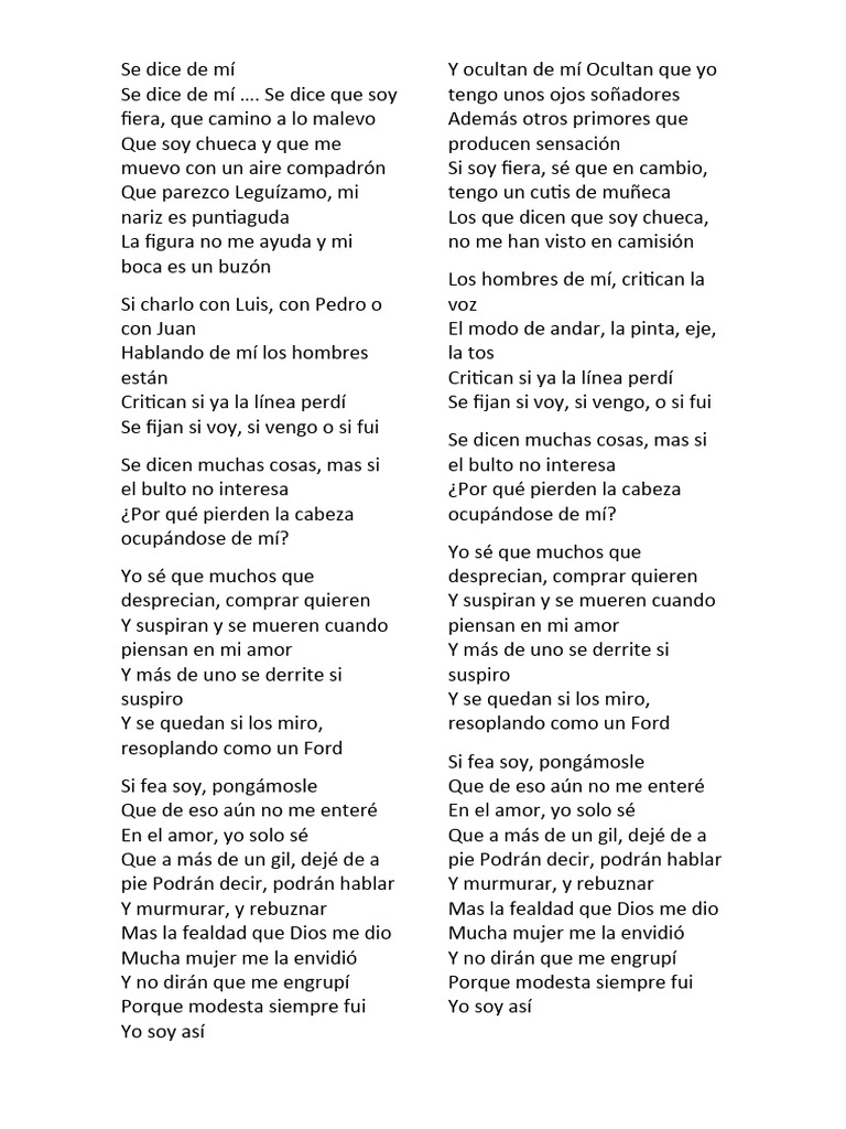 Karaoke Letras | Descargar gratis PDF | Amor