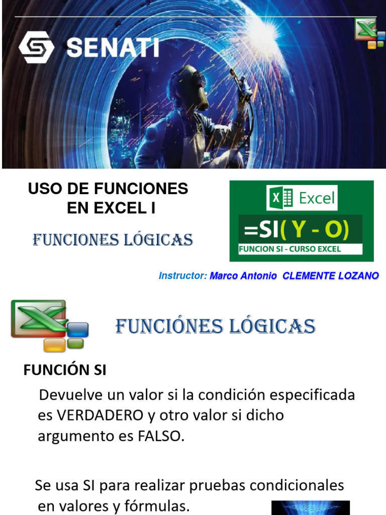 00 - Funciones Lógicas en Excel | PDF | Microsoft Excel | Función ...
