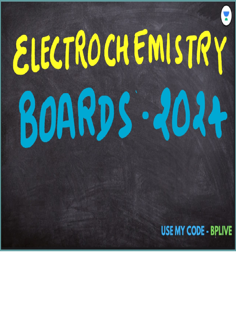 Electrochemistry 2024 | PDF