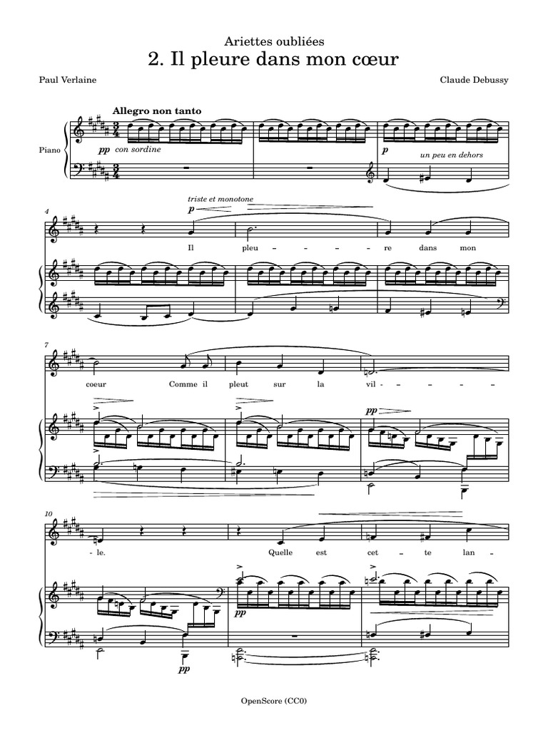 Il Pleure Debussy | PDF