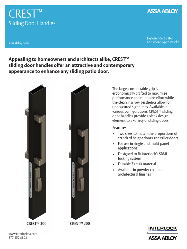Crest Handles Catalog r1 | PDF | Door | Components