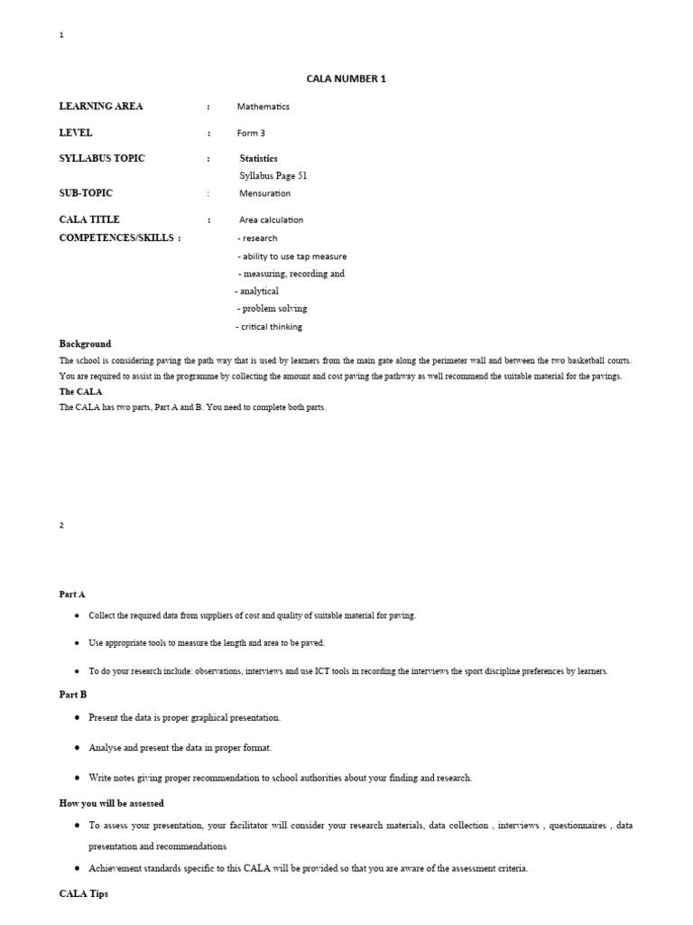 CALA_MATHEMATICS__A__FORM_3 | PDF