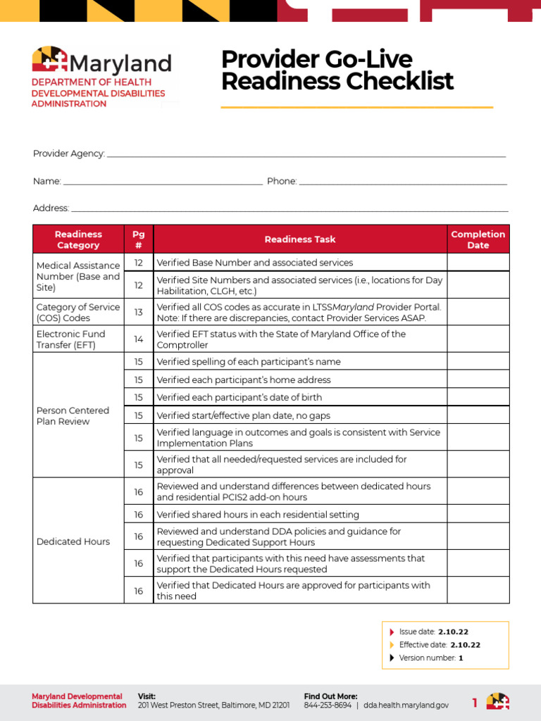 DDA Provider Application Checklist | PDF | Computing | Information ...