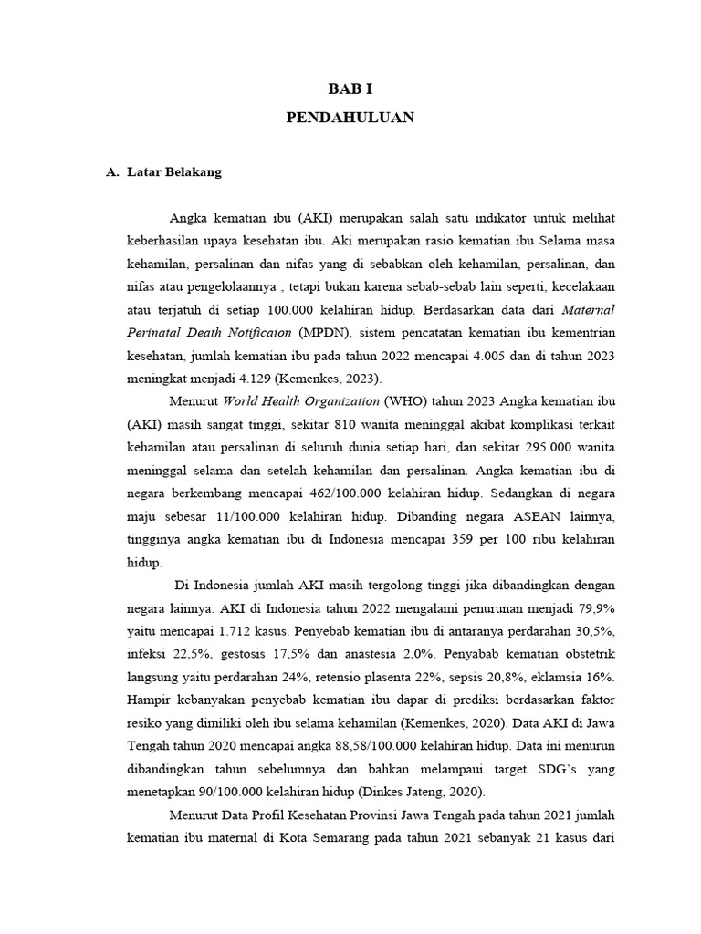 Kti Bab 1 | PDF | Sains & Matematika