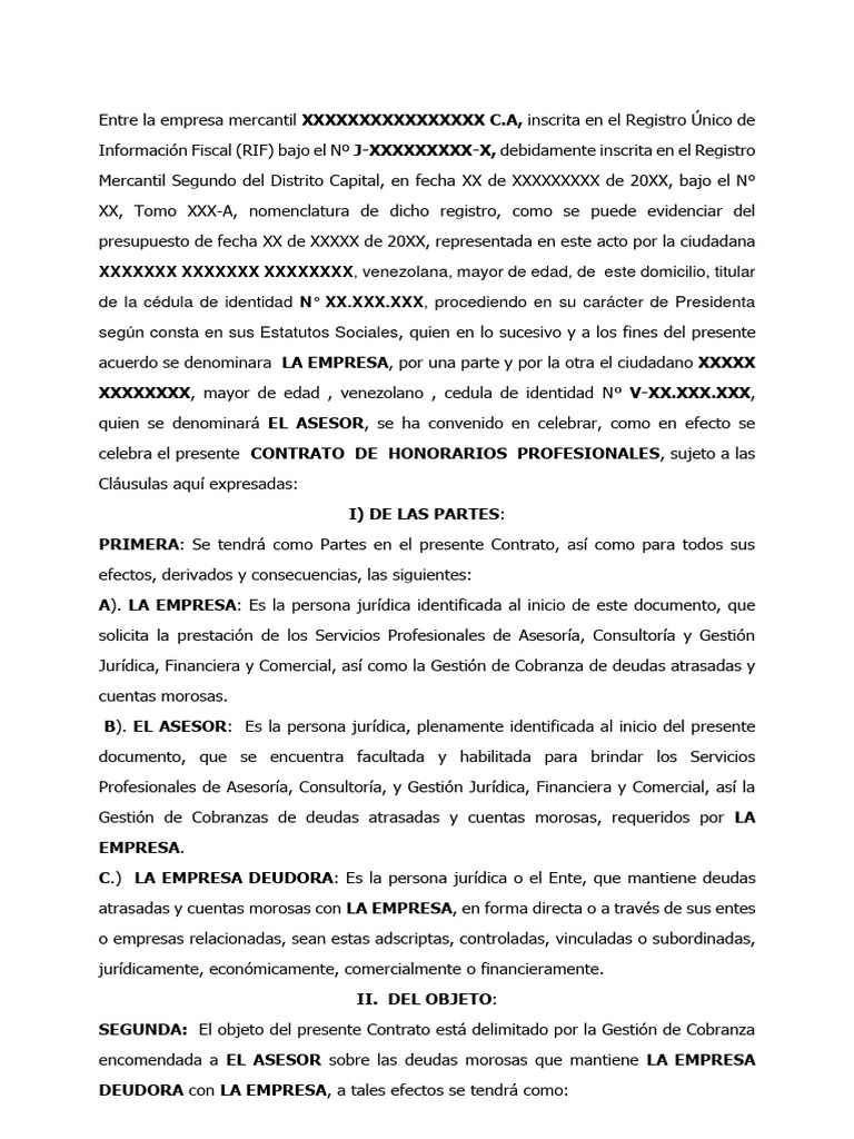 Contrato Gestion Cobro | PDF | Pagos | Daños y perjuicios