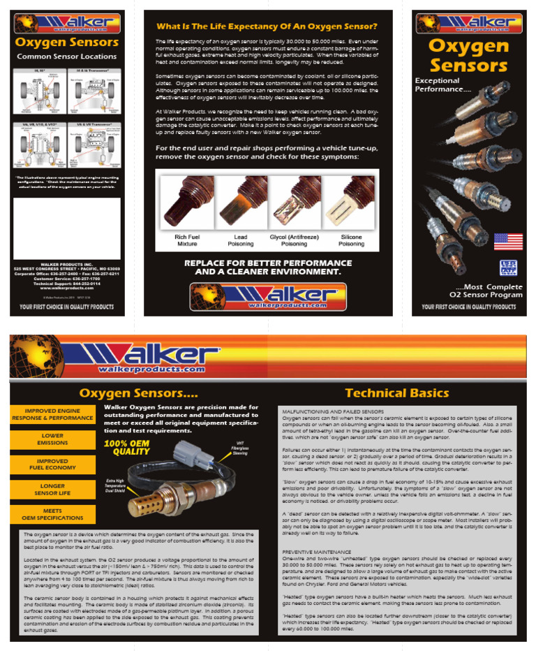 O2 Sensor Life Expectantcy Flier Wf37-121a | PDF | Energy Technology ...