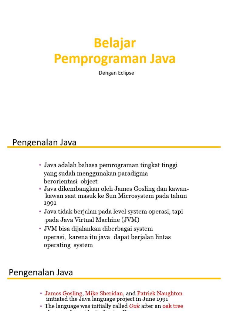 Java Fundamental Part1 | PDF