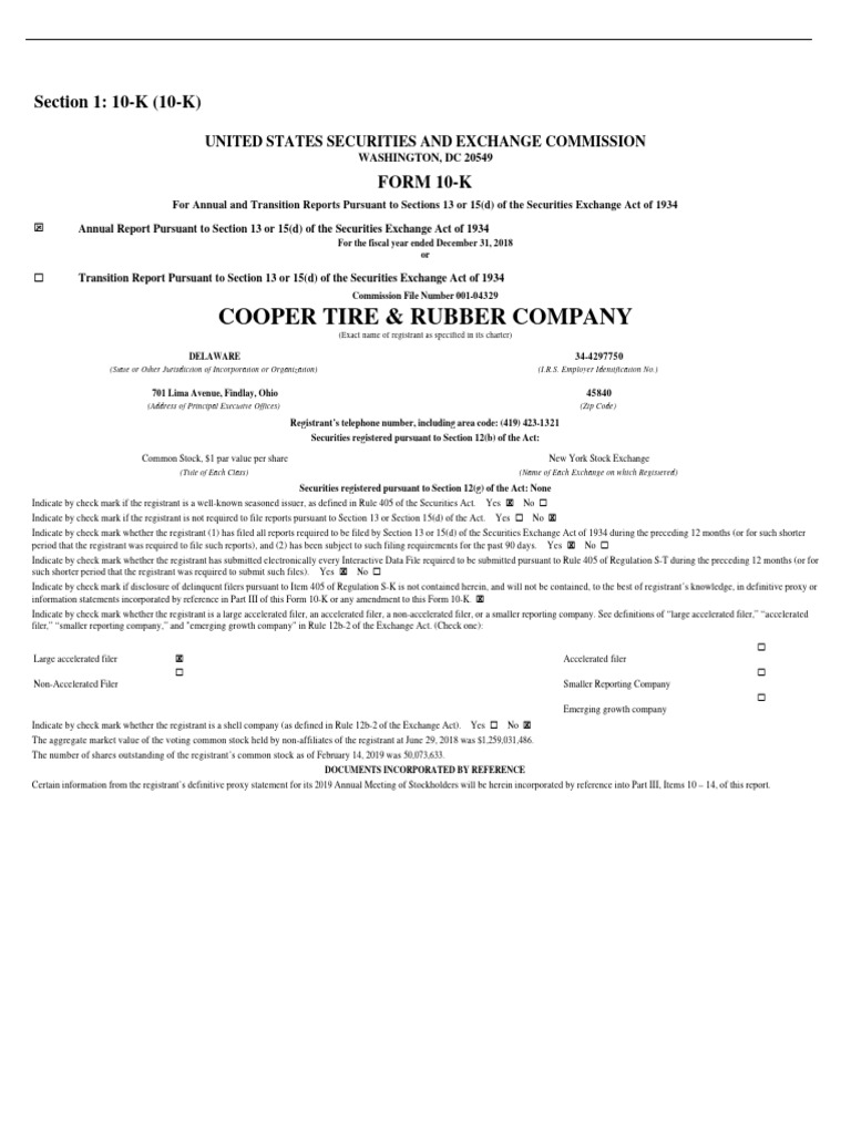 Cooper 2018 | PDF | Form 10 K | Inventory