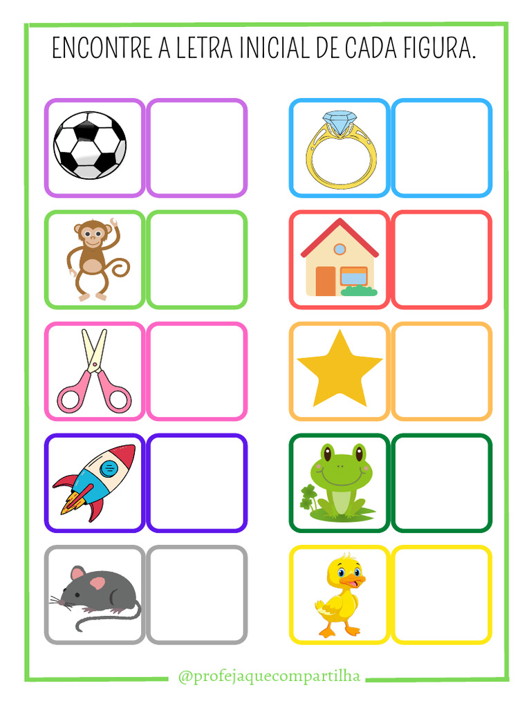 Atividades para Silábico Sem Valor Sonoro | PDF