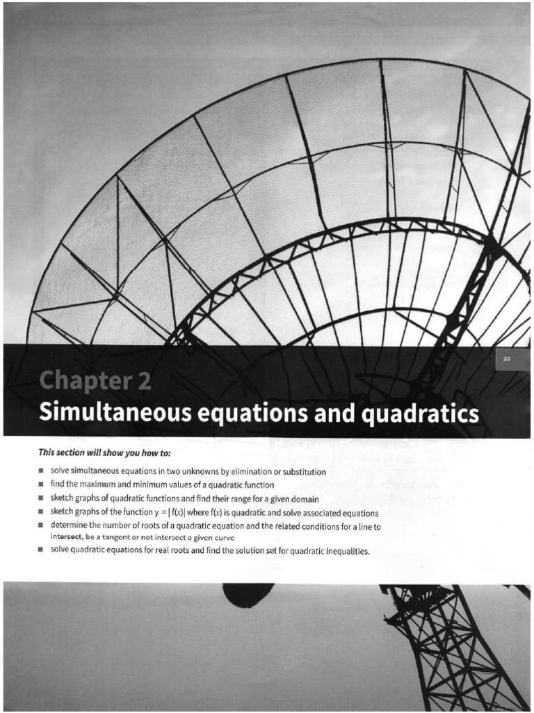 CH. 2 Quadratic Equations Book | PDF