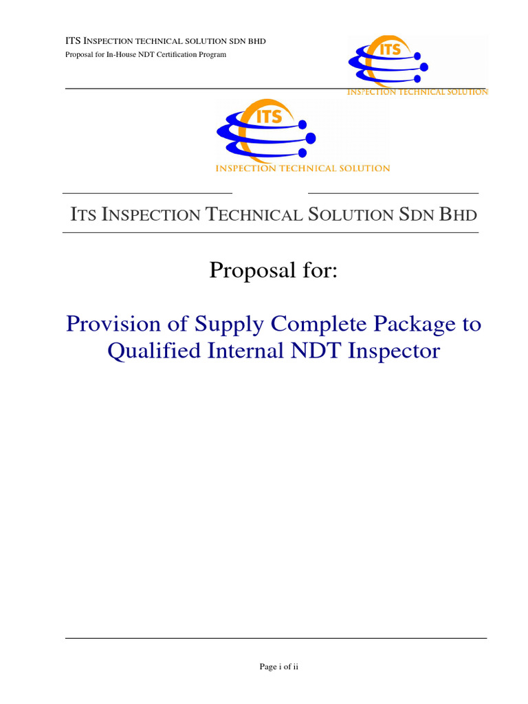Proposal In-House Certification Program | PDF