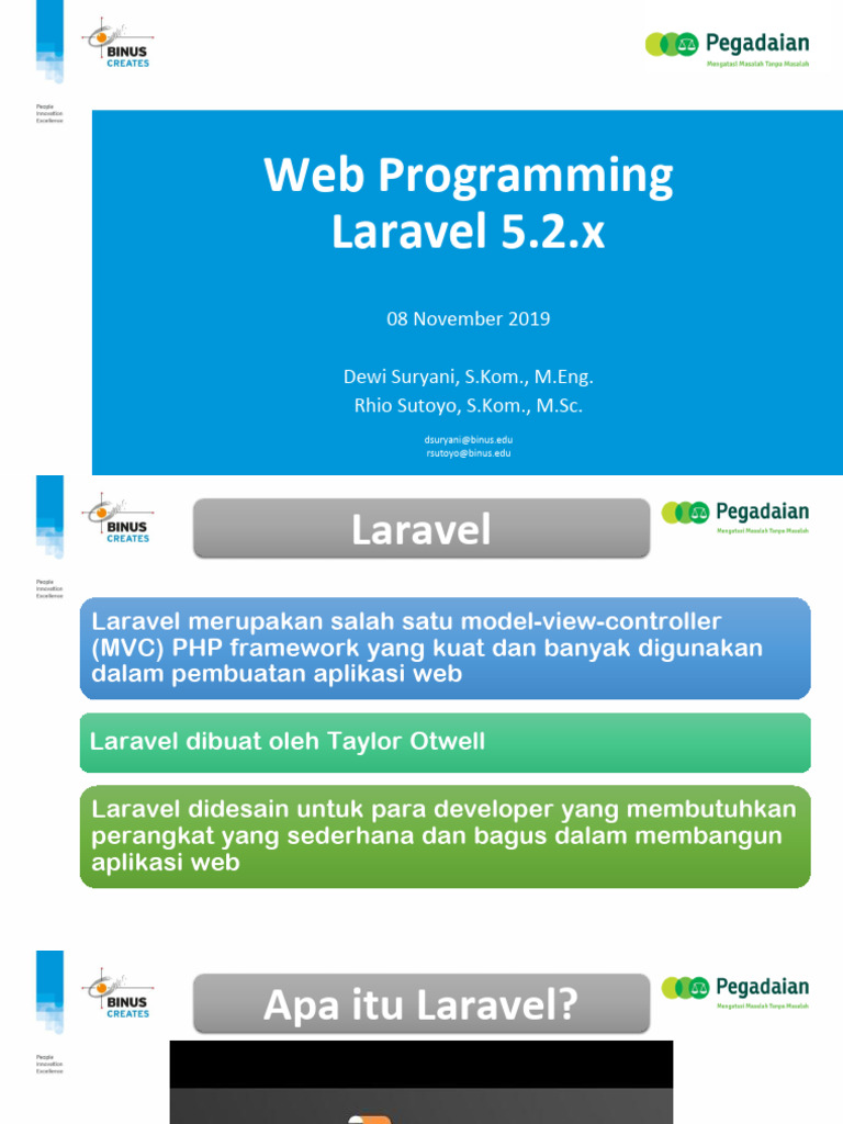 Web Programming (PHP Laravel) | PDF | Seni | Komputer