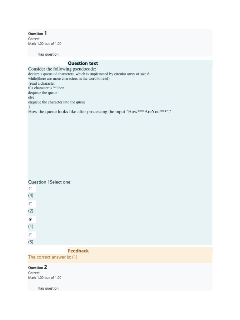 Stack Quiz | Download Free PDF | Queue (Abstract Data Type) | Computer ... Stack Quiz | Download Free PDF | Queue (Abstract Data Type) | Computer ...