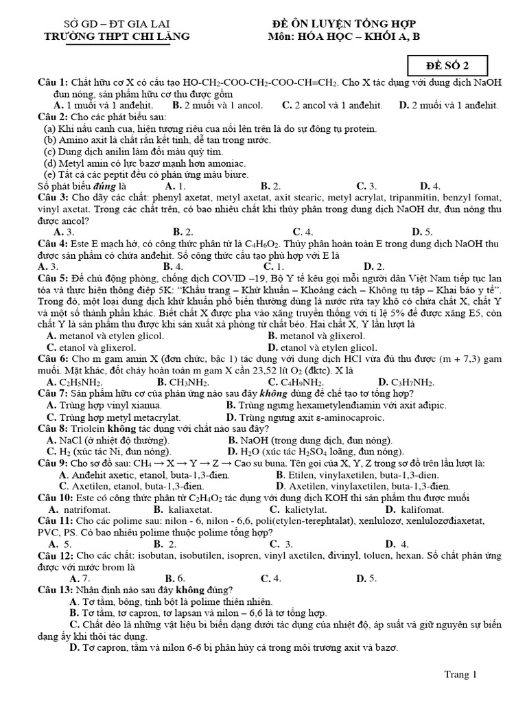 ĐỀ TẾT 2022 SỐ 2 ĐÃ HT | PDF