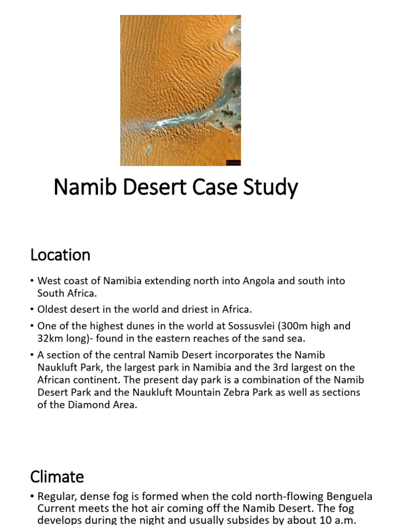 Namib Desert Case Study | PDF | Desert | Namibia