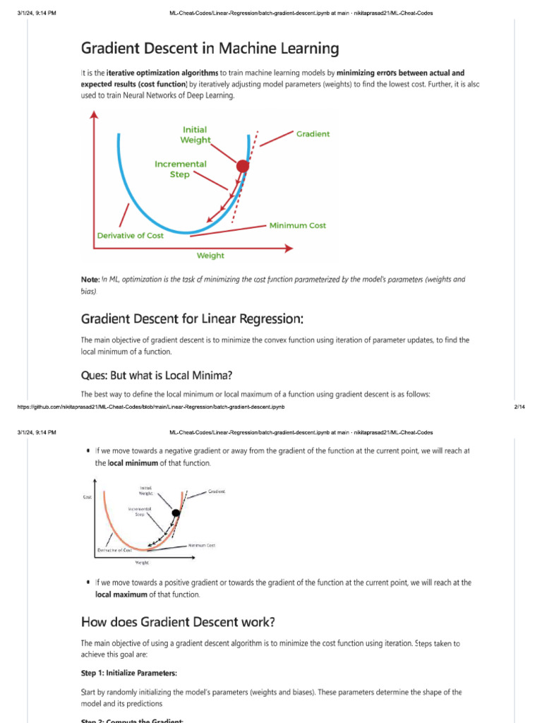 Nikita Prasad Gradient Descent Basics 1709643108 | PDF