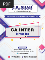 CA Inter DT Handwritten Notes May 2024 | PDF | Income Tax | Economies