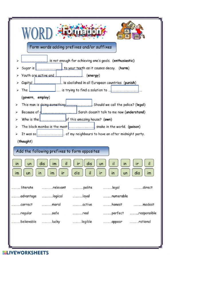 prefix and suffix | PDF