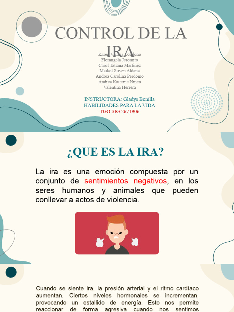 Control de la Ira: Estrategias Efectivas | PDF | Relaciones personales ...