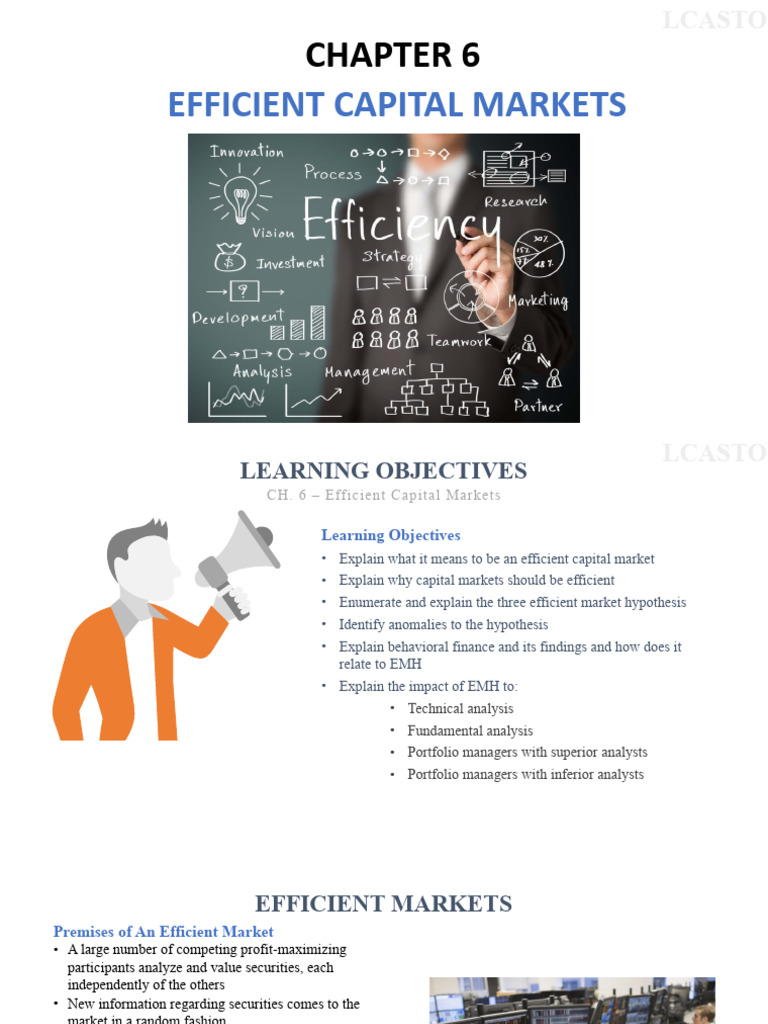 Chapter 6 - Efficient Capital Markets | PDF | Efficient Market Hypothesis | Technical Analysis